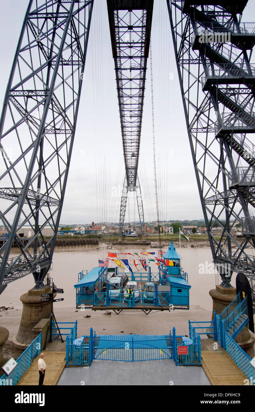 Newport Transporter Bridge in Newport,South Wales,UK,one of two ...