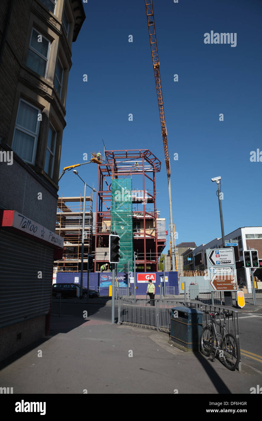 Construction site of new hotel Stock Photo - Alamy