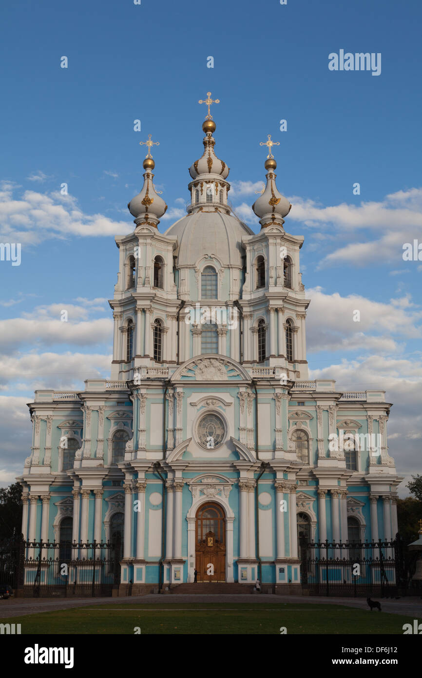Architecture church smolny convent ploschad rastrelli rastrelli hi-res ...