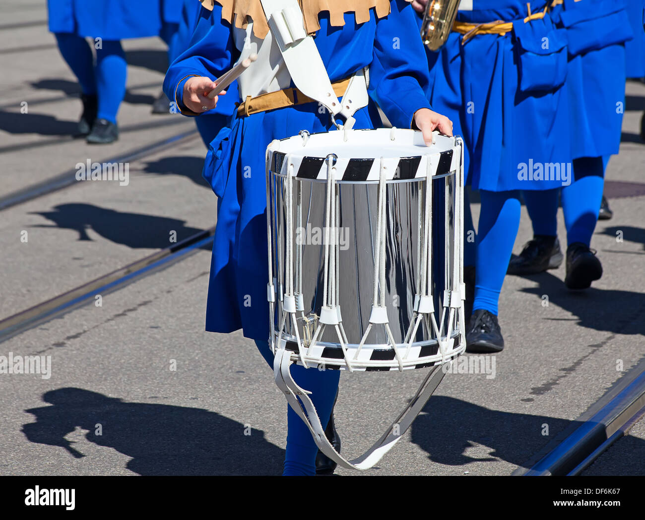 Parade decorated flag festival woman hi-res stock photography and ...