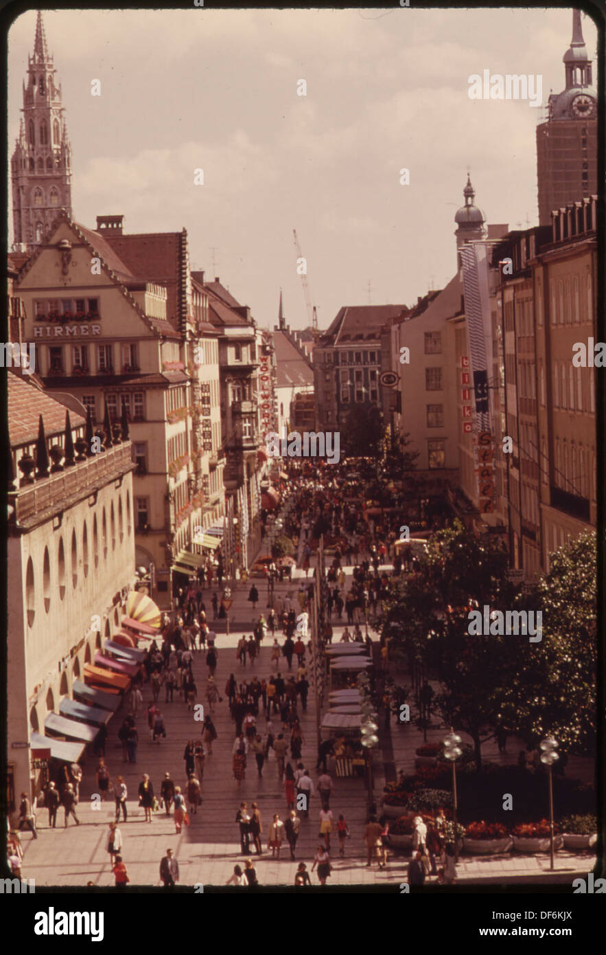 MUNICH'S LARGE AND BEAUTIFUL FUSSGANGERZONE (PEDESTRIAN ZONE) HAS ...