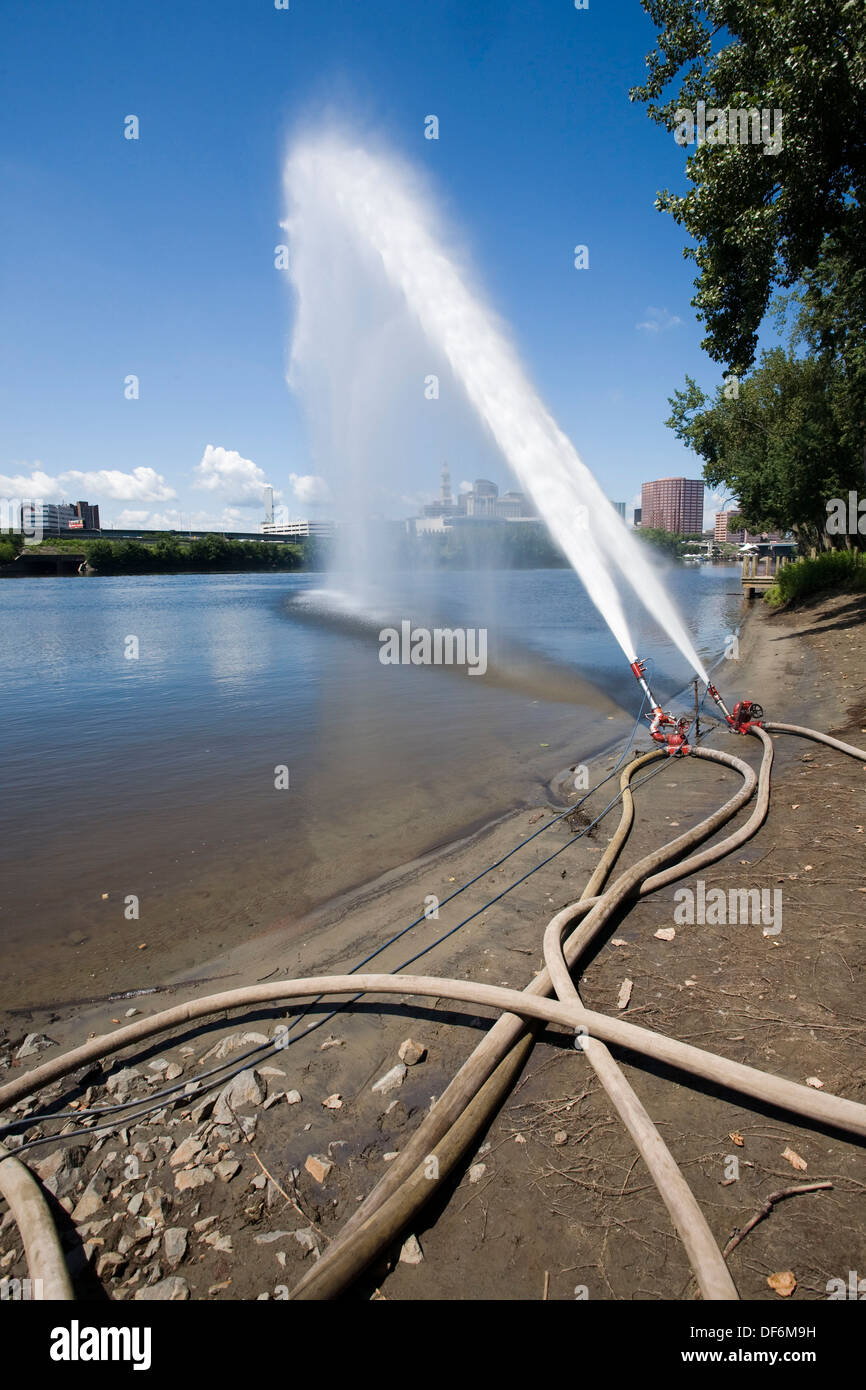 Two fire hoses hi-res stock photography and images - Alamy