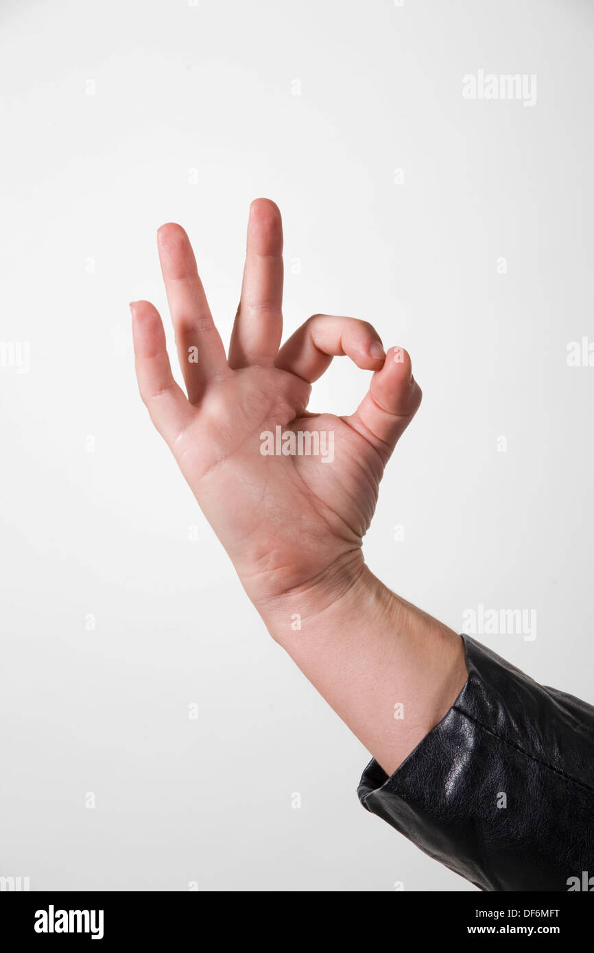 Hand gesture of nothing hi-res stock photography and images - Alamy