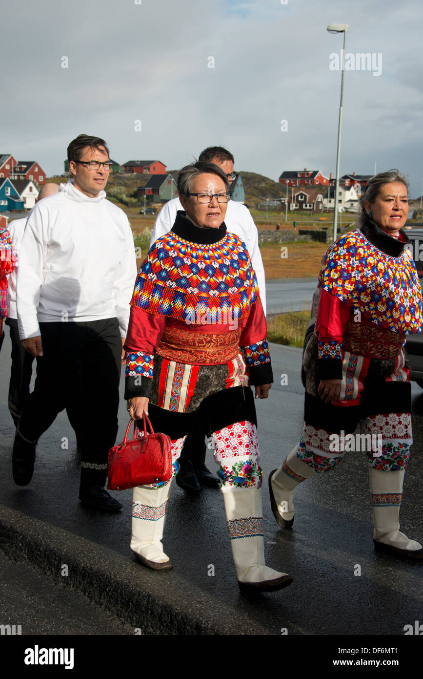 Greenland, capital city of Nuuk (Danish - Godthab). Greenlandic ...