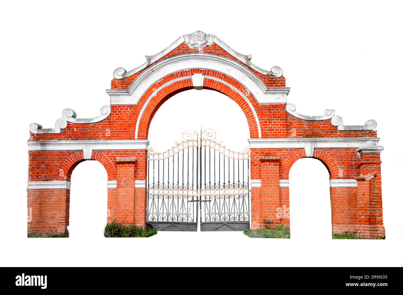 Gate old fortress entrance Cut Out Stock Images & Pictures - Alamy