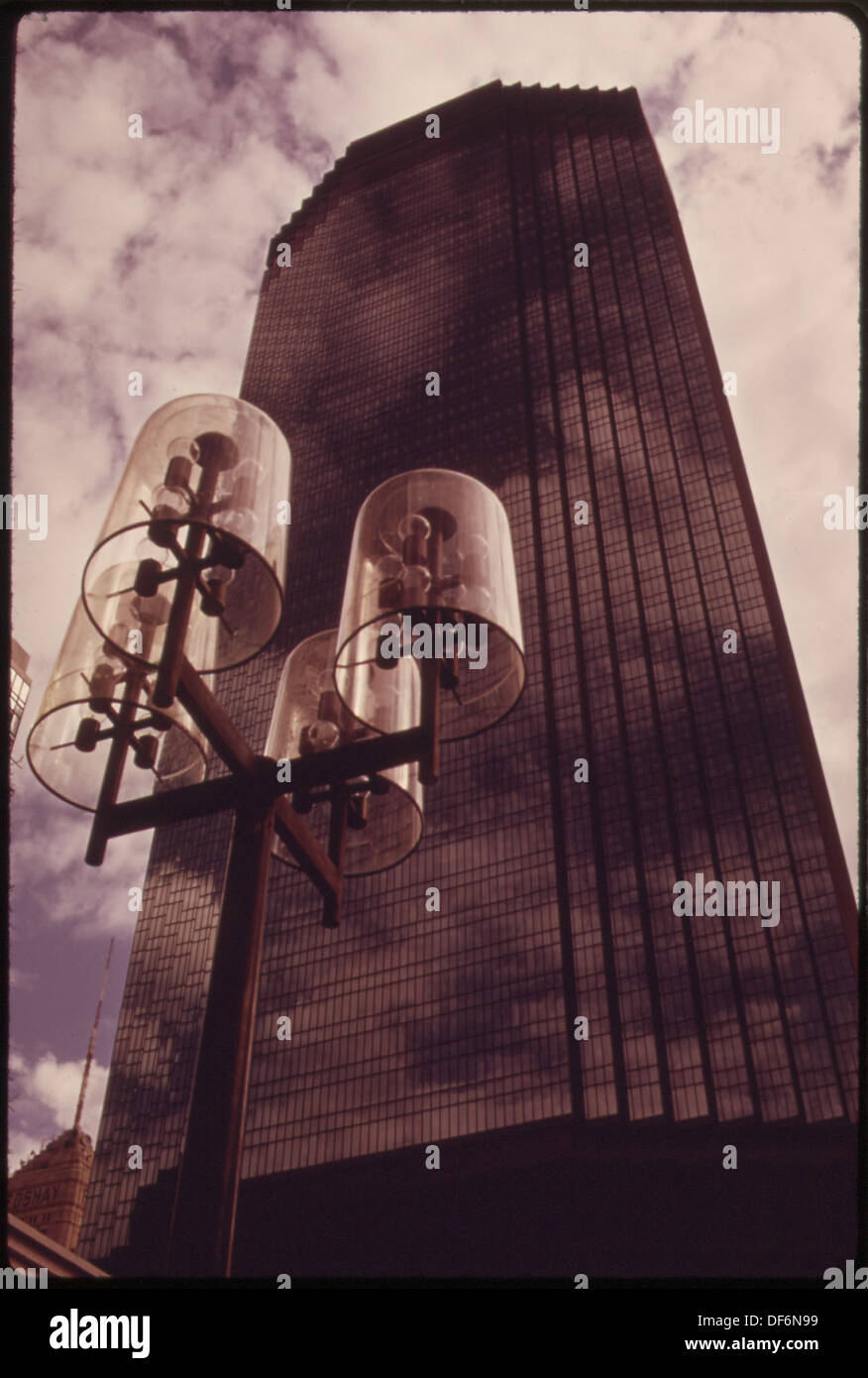 The New I.D.S. Building in the background of Nicollet Mall, with a ...