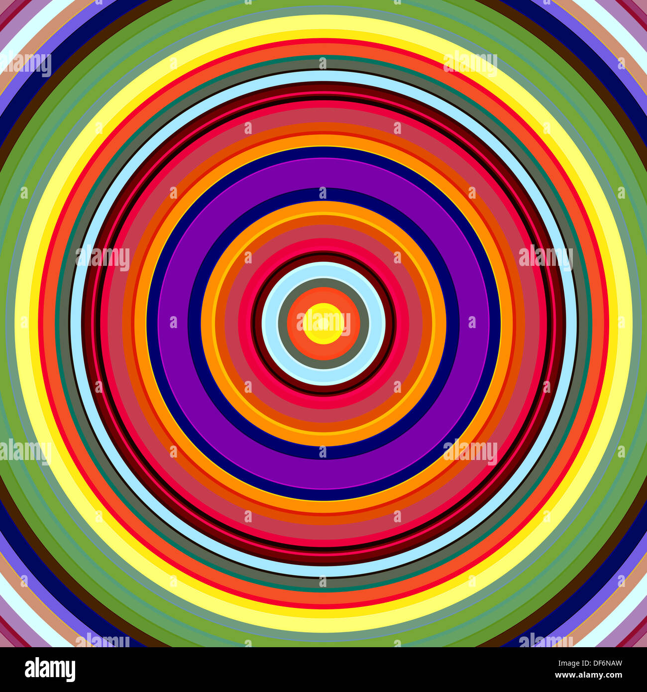 Vibrant bold colour circles pattern illustration Stock Photo - Alamy