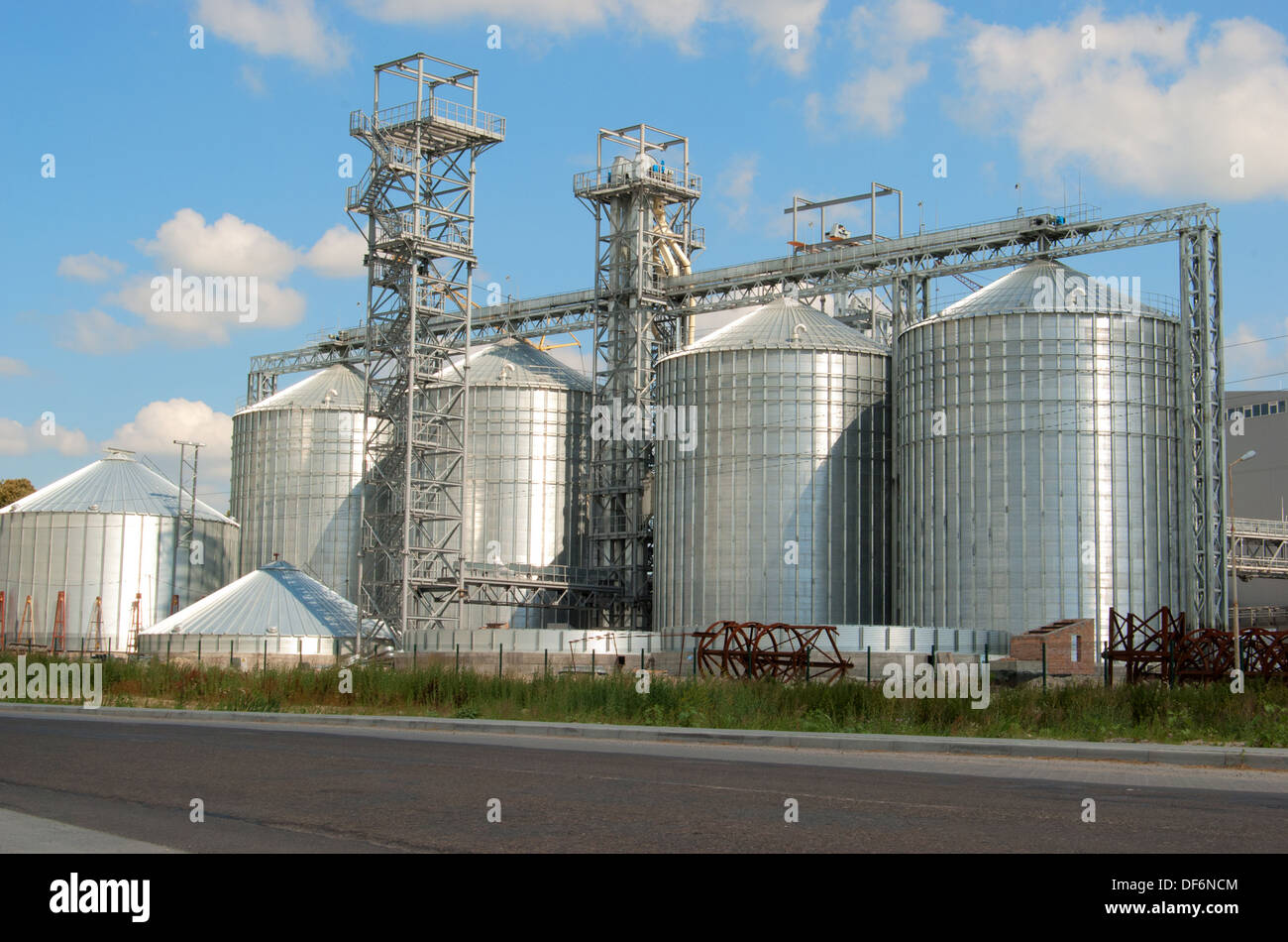 new factory is from processing of sunflower Stock Photo - Alamy