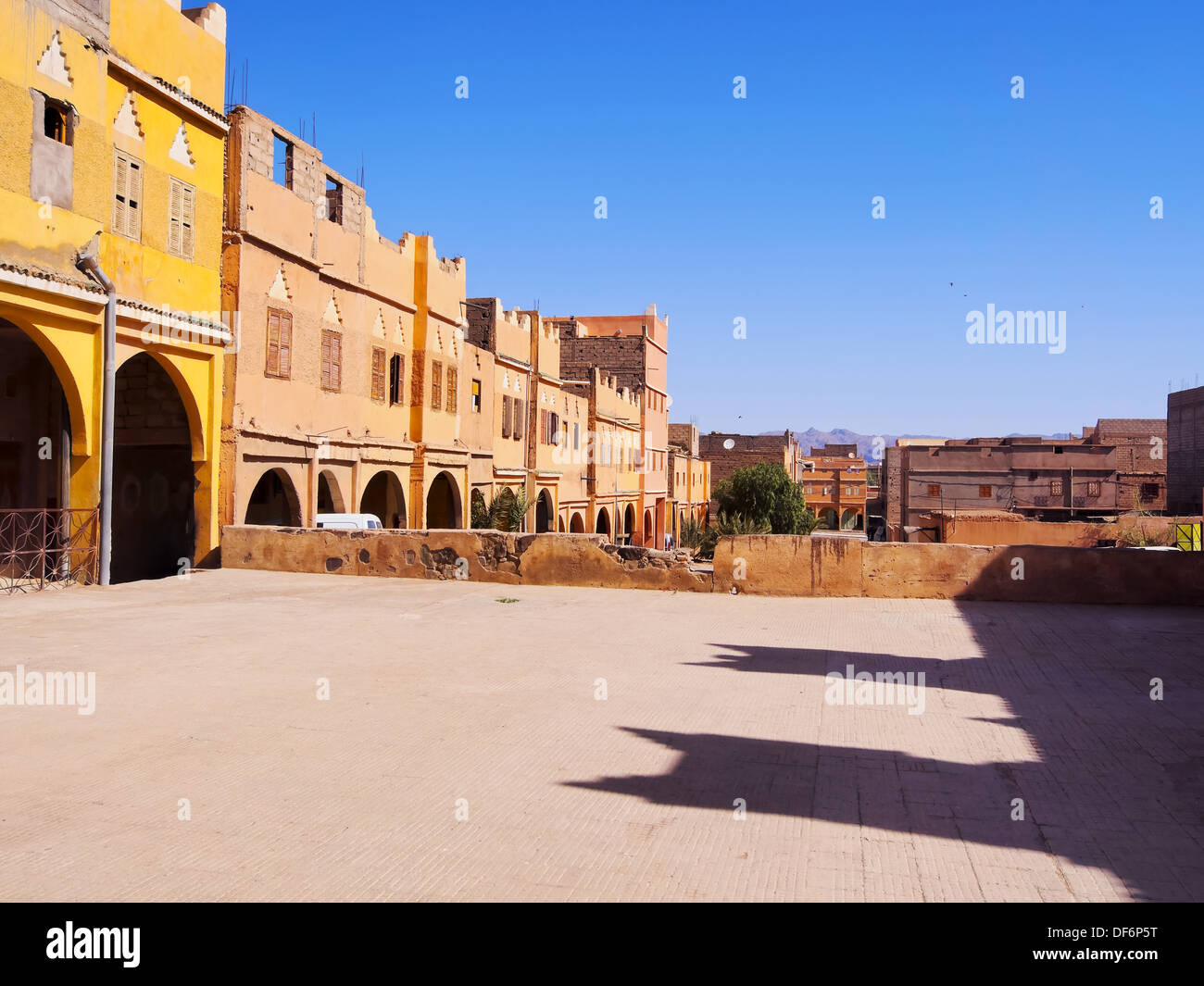 Agdz - small town on the way to the Zagora Desert in Morocco, Africa ...