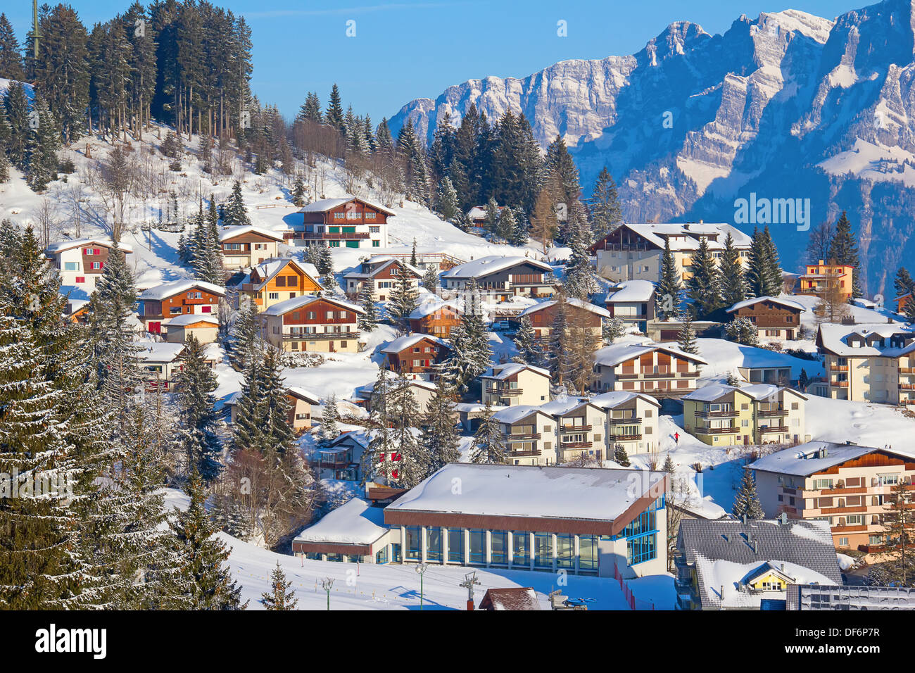 Winter in the swiss alps, Switzerland Stock Photo - Alamy