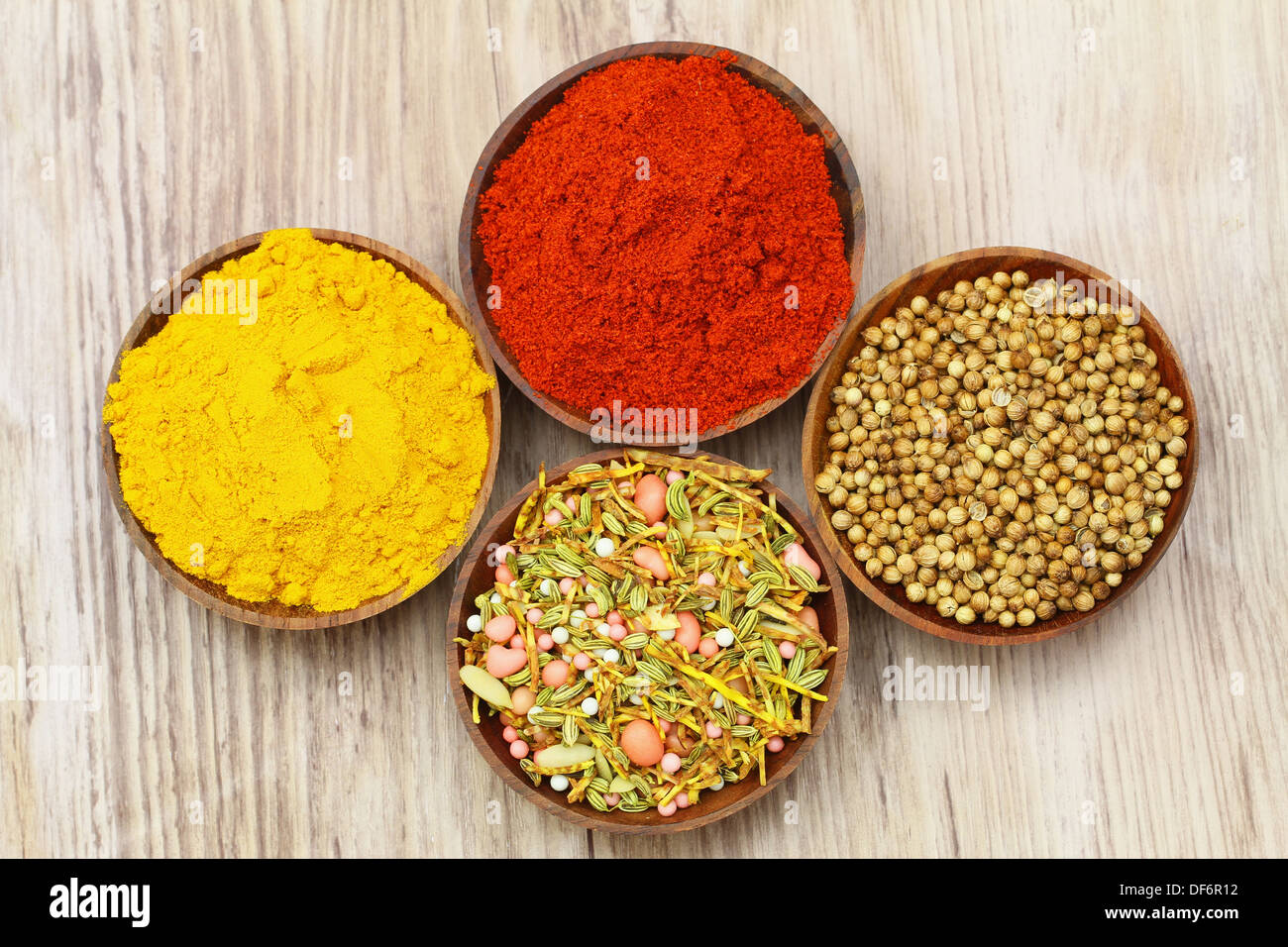Selection of Indian spices, close up Stock Photo - Alamy