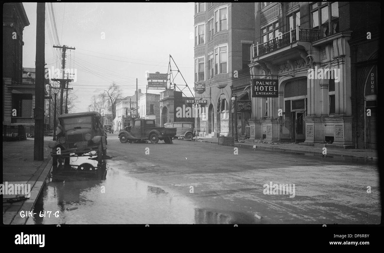 The Palmer Hotel, shown after a flood, reveals the damage caused by ...