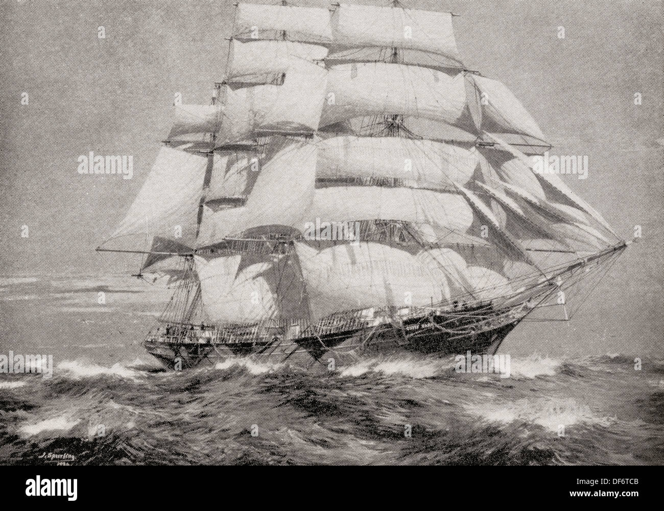 Old british sailing ship hi-res stock photography and images - Alamy