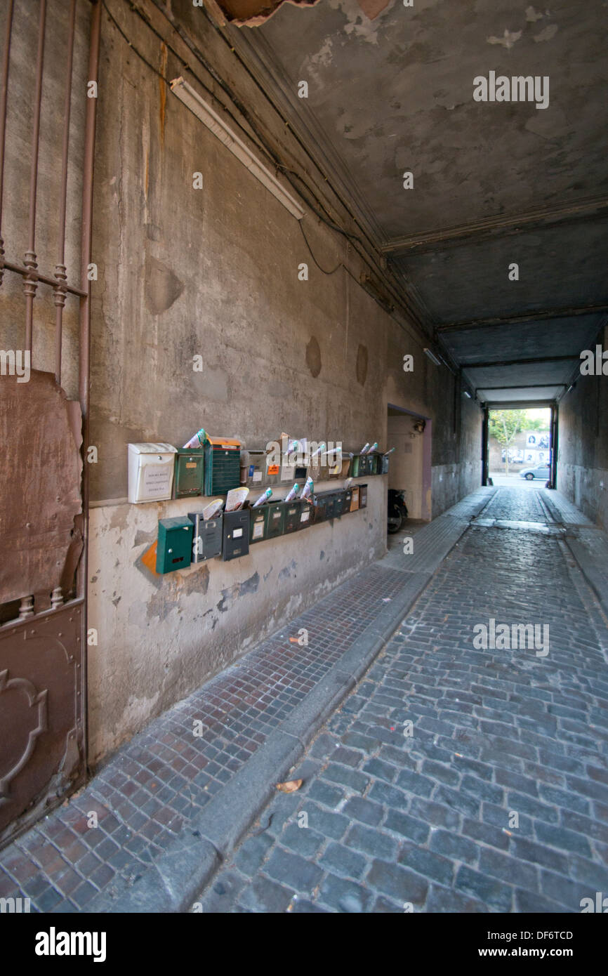 Europe,Spain, Barcelona, Mail, Mailboxes, Vintage,boxes, post Stock ...