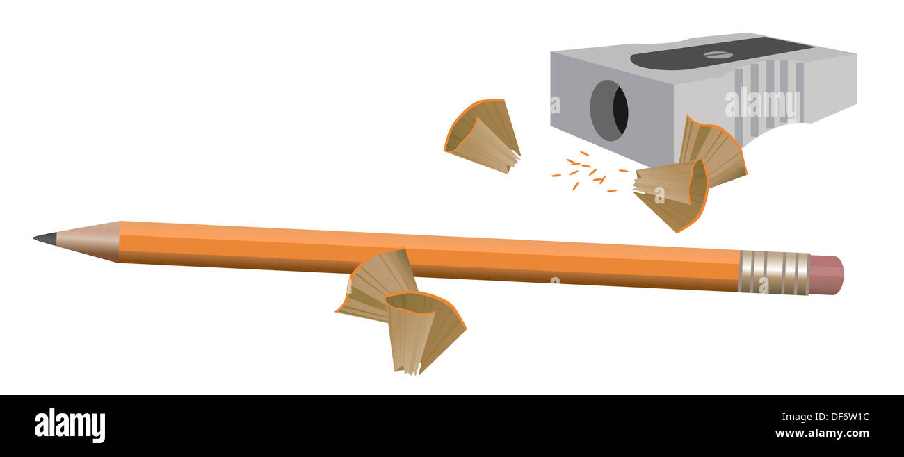 Pencil sharpener clipart Cut Out Stock Images & Pictures - Alamy