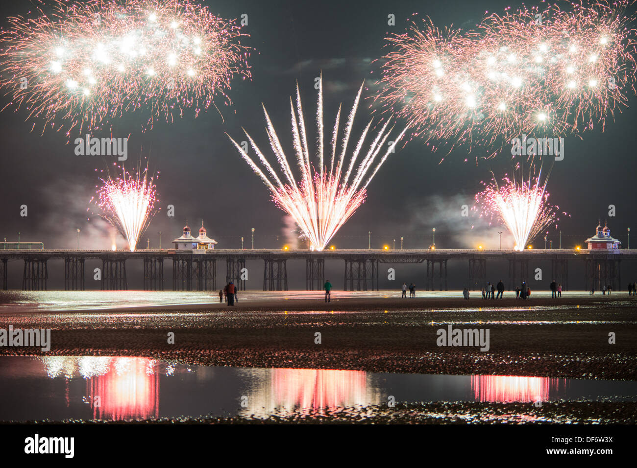 Blackpool firework display Stock Photo - Alamy