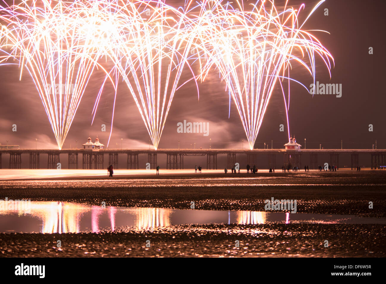 Blackpool firework display Stock Photo - Alamy