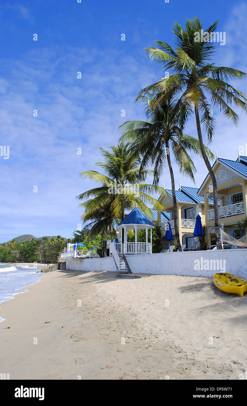 Sandals Halcyon Beach St Lucia Stock Photo - Alamy