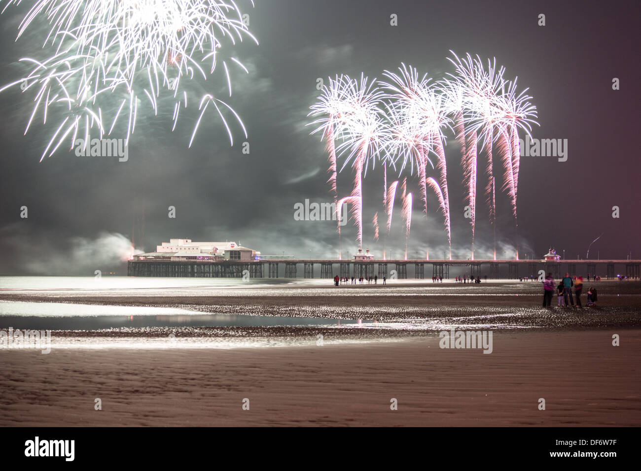 Blackpool firework display Stock Photo - Alamy