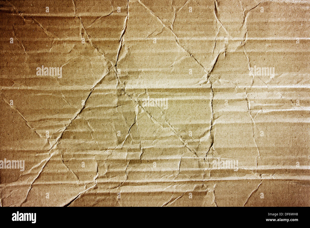 Closeup of wrinkled brown paper texture Stock Photo - Alamy