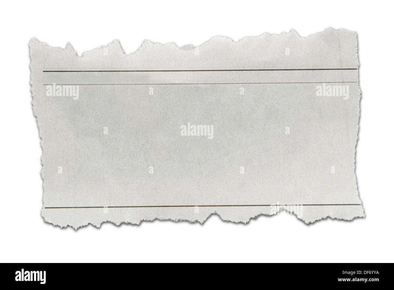 Ripped Newspaper Clipping