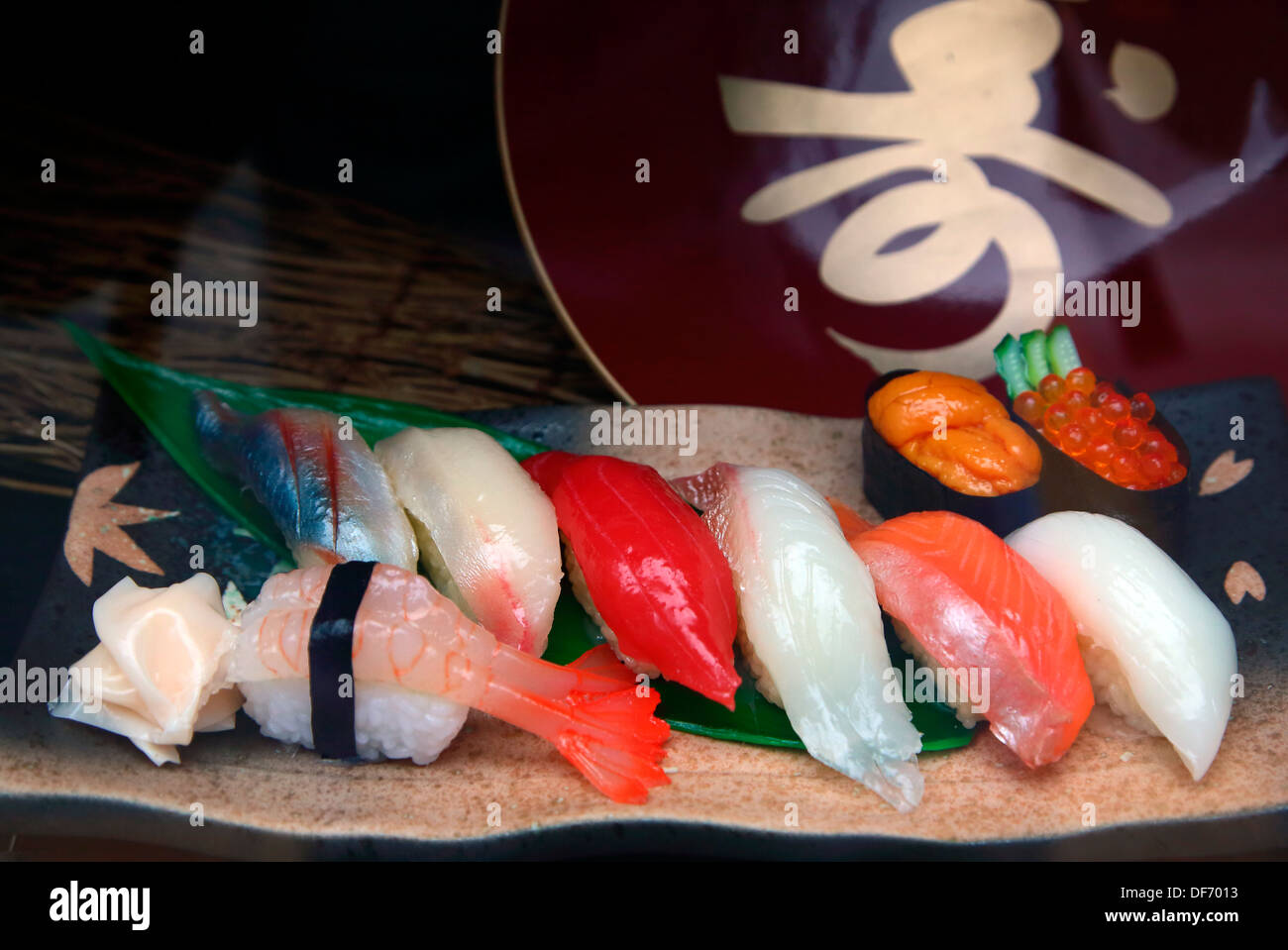 Sushi plastic food display hi-res stock photography and images - Alamy