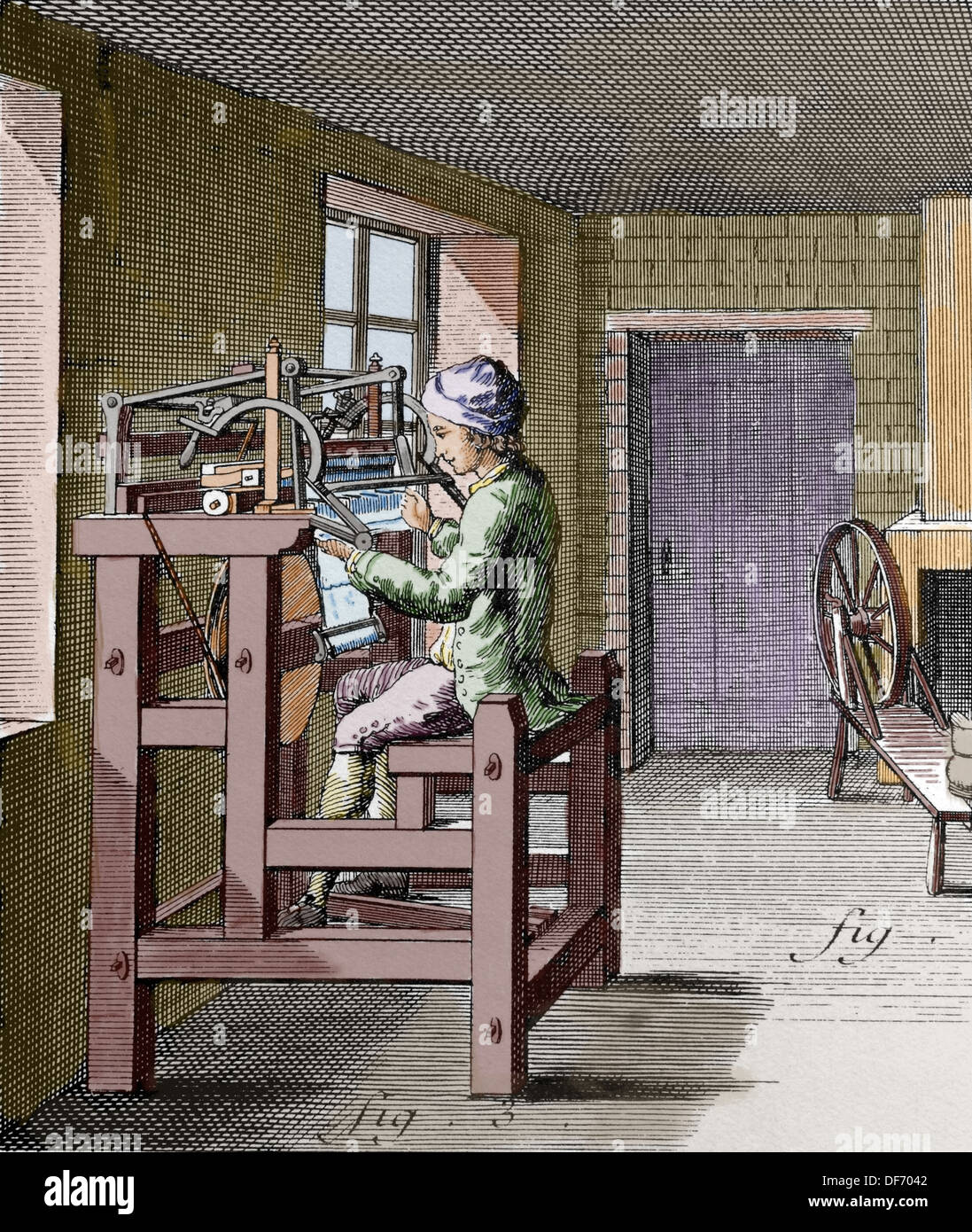 Loom 18th century hi-res stock photography and images - Alamy