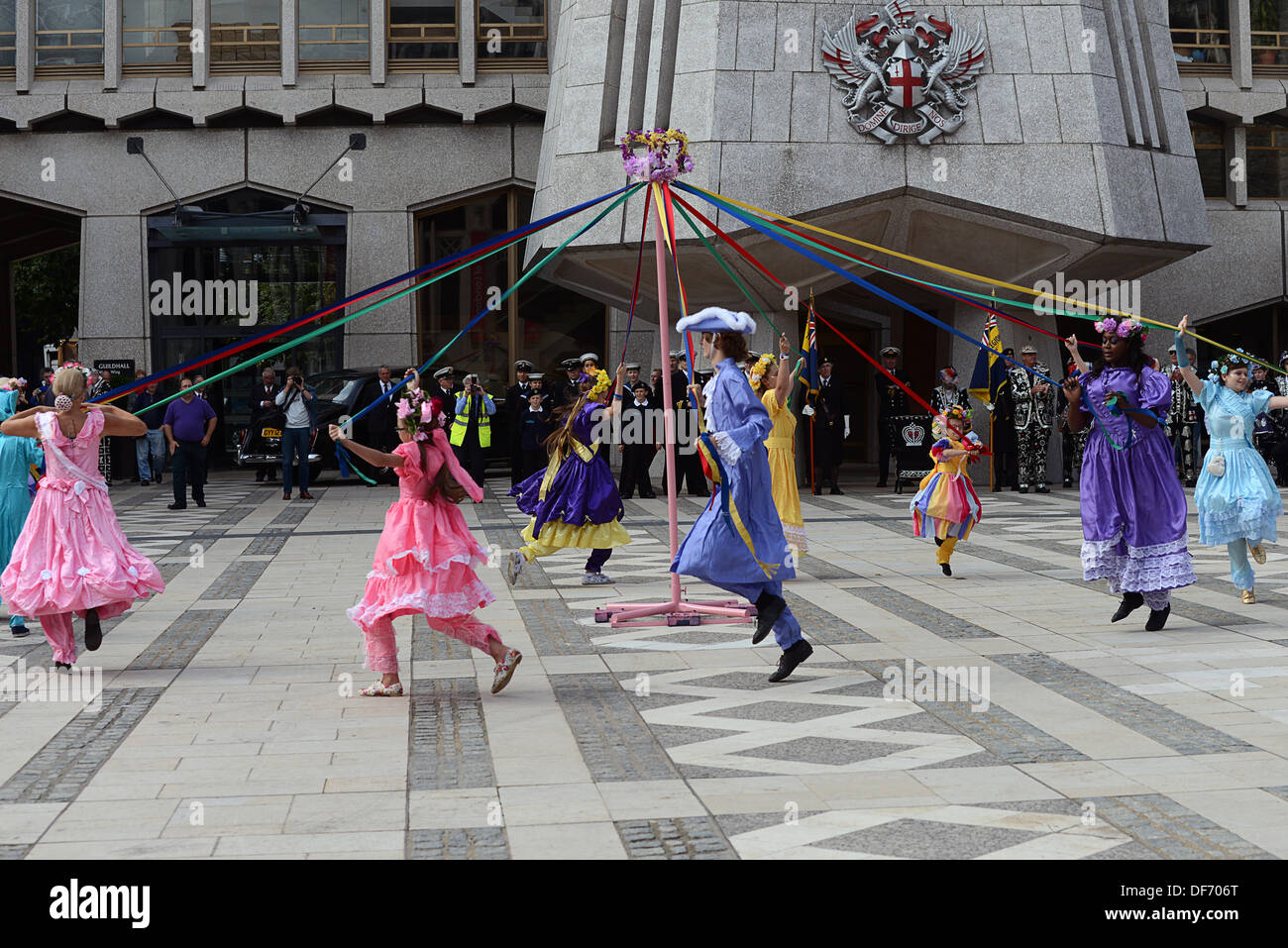 London , UK 28th Sept 2013 : Harvest dance at Guildhall Yard for the ...