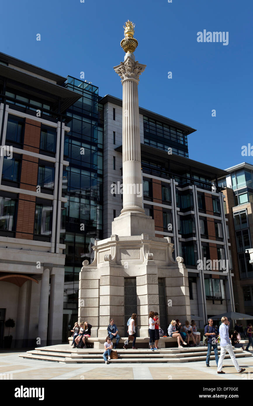 Paternoster Square Column, Paternoster Square, London, England, UK ...