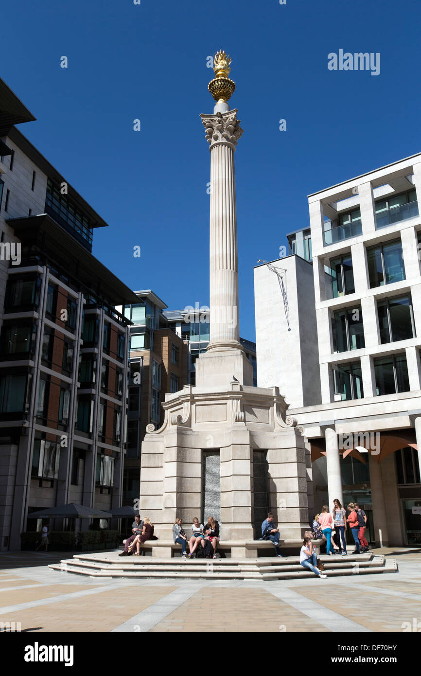 Paternoster Square Column, Paternoster Square, London, England, UK ...