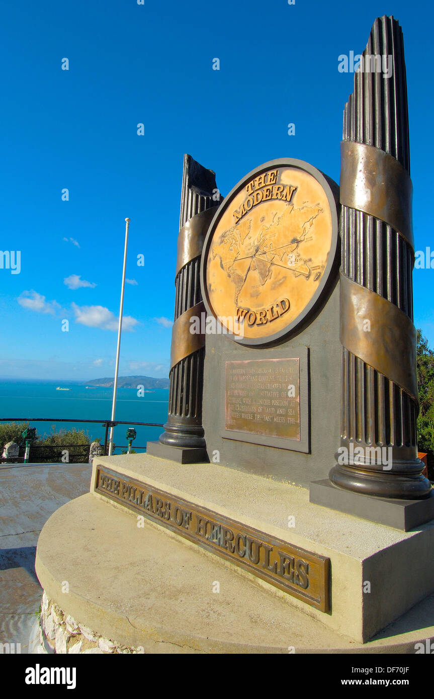 The Pillar Of Hercules Monument Gibraltar High Resolution Stock ...