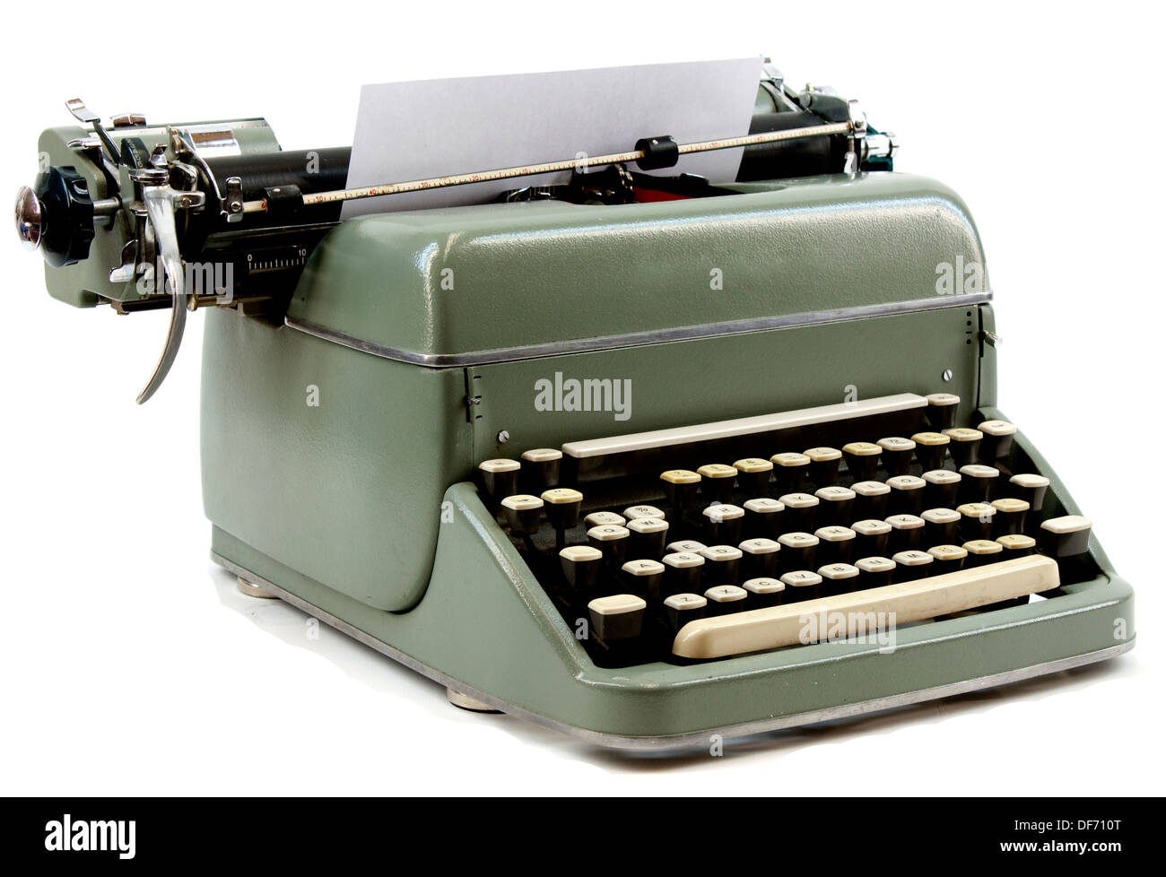 Old typewriter isolated on white background Stock Photo - Alamy