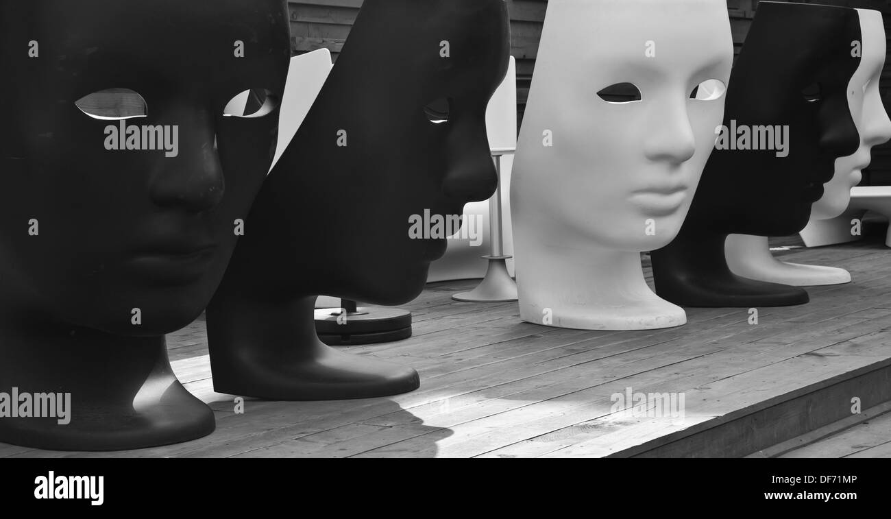 Face shaped chairs, Toronto, Canada Stock Photo - Alamy