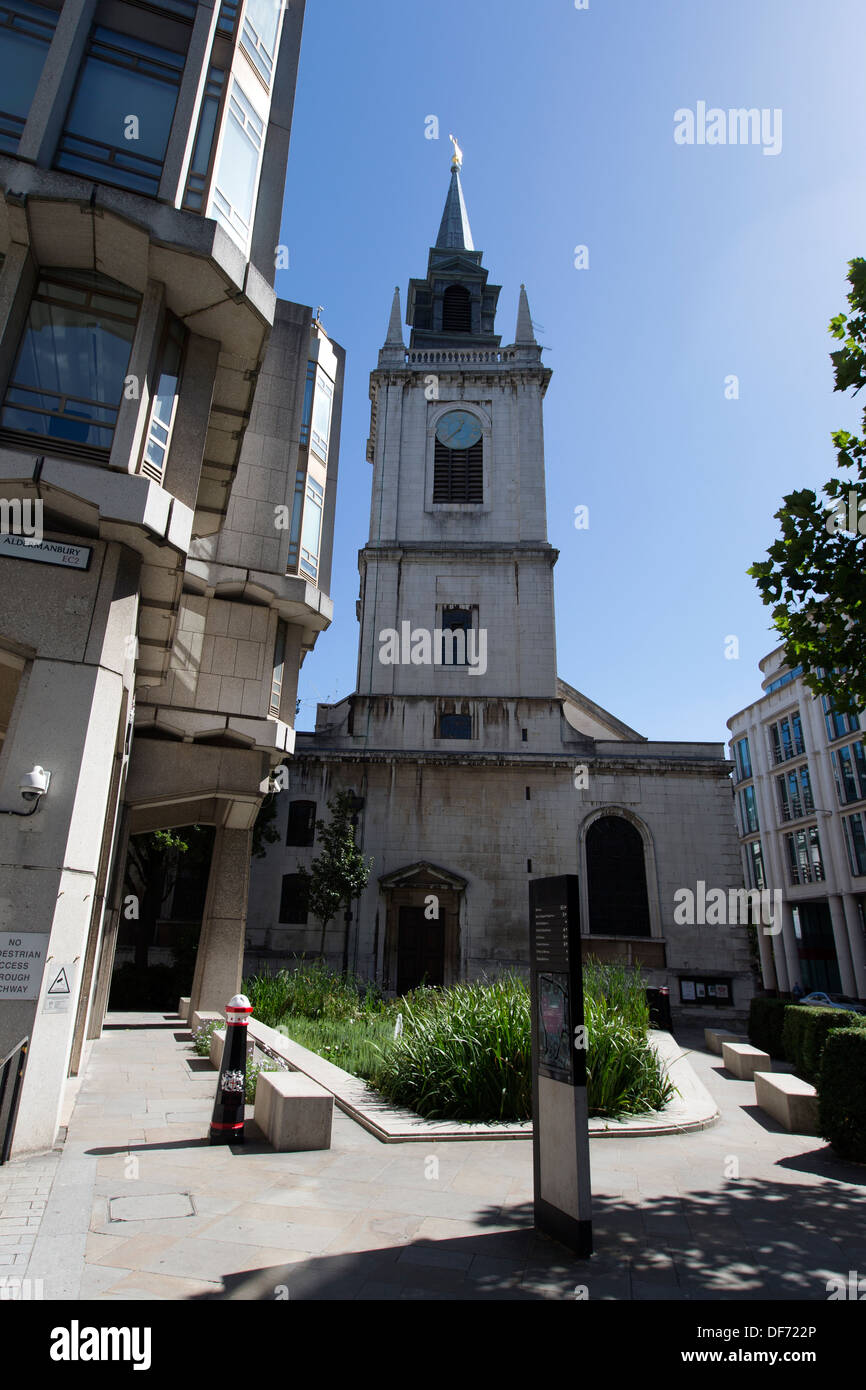 St Lawrence Jewry Church, London, England, UK Stock Photo - Alamy