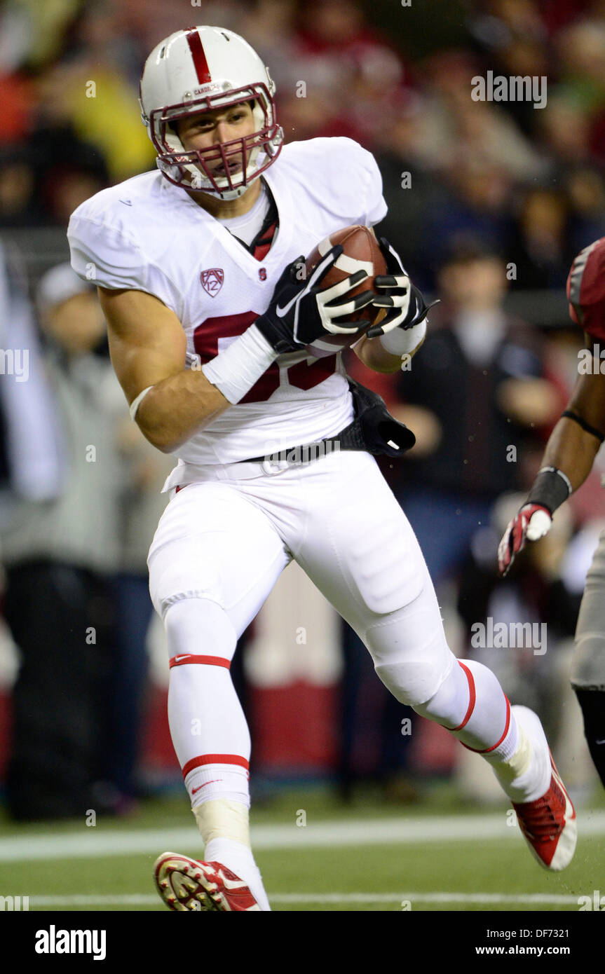 Seattle, WA, USA. 28th Sep, 2013. .Stanford Cardinal wide receiver ...
