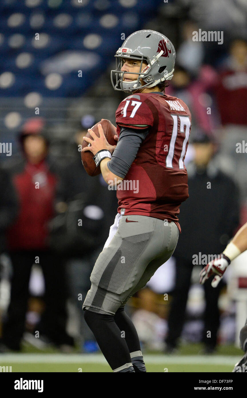 Seattle, WA, USA. 28th Sep, 2013. Washington State Cougars quarterback ...