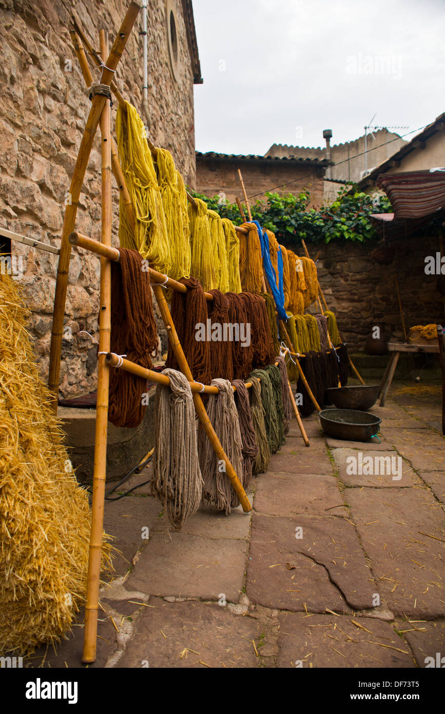 Wool, Medieval, color, craft, colors,dye,stain,tint,tinge Stock Photo ...