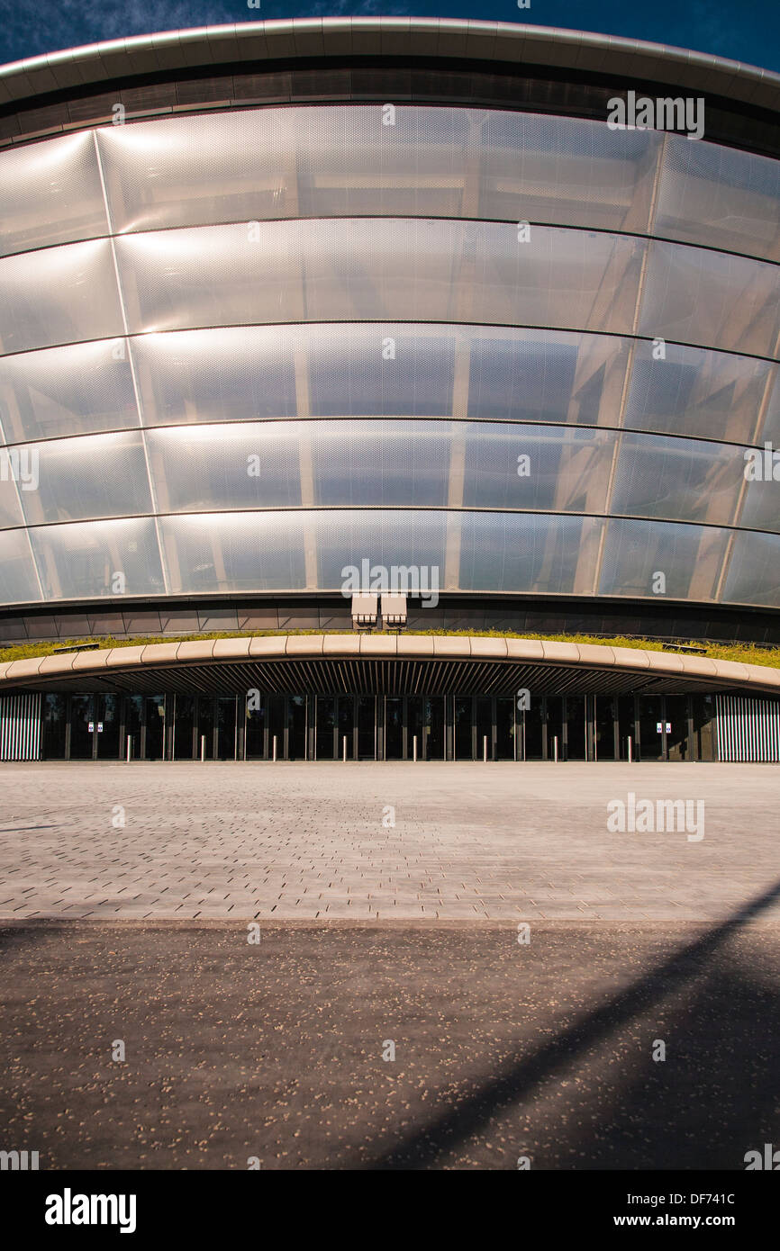 The recently completed SSE Hydro concert venue on the banks of the ...