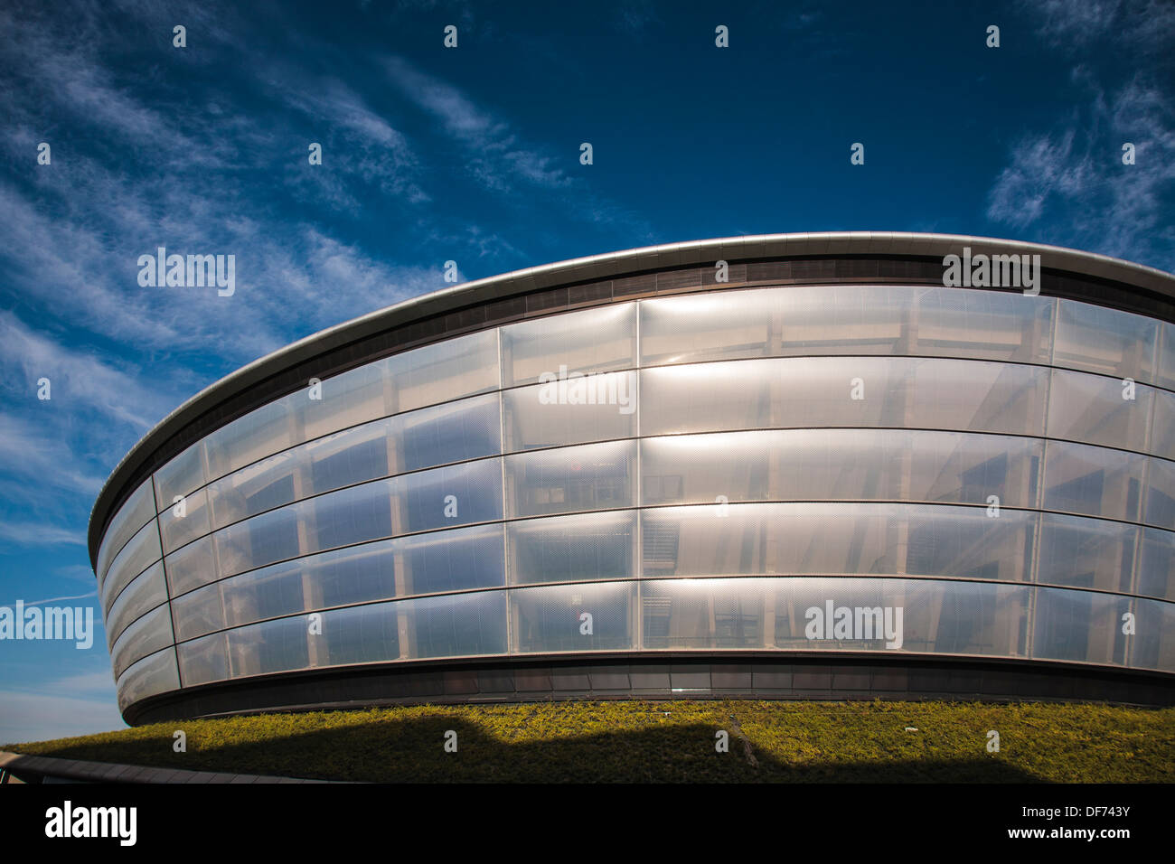 The recently completed SSE Hydro concert venue on the banks of the ...