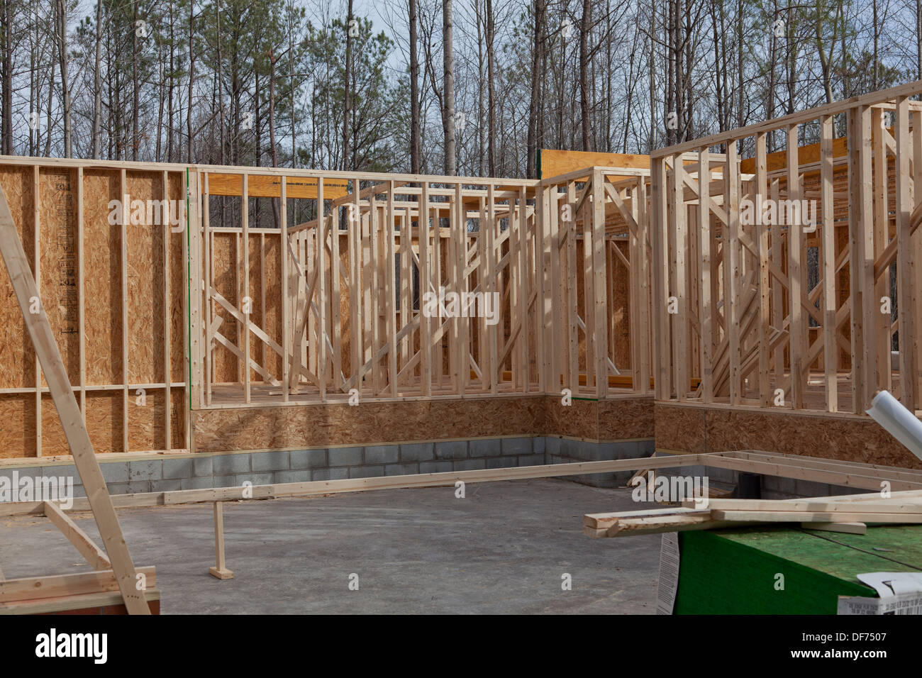New home construction Stock Photo - Alamy