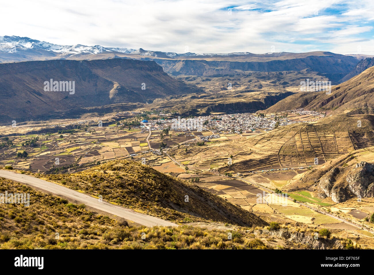 Colca Canyon, Peru,South America The Incas to build Farming terraces ...