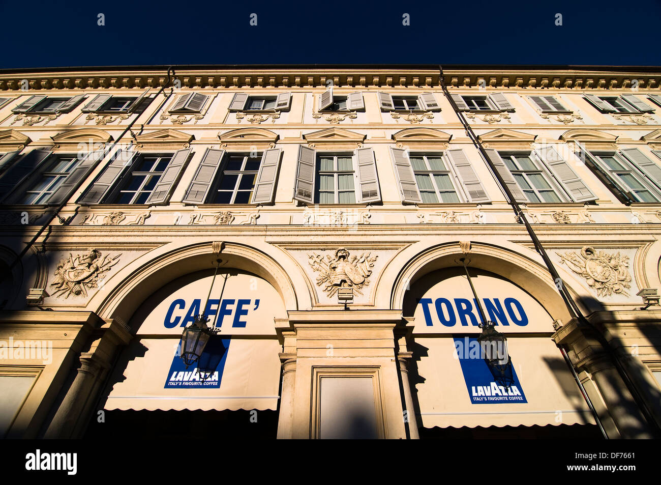 Cafe Torino in Piazza San Carlo in Turin Stock Photo - Alamy
