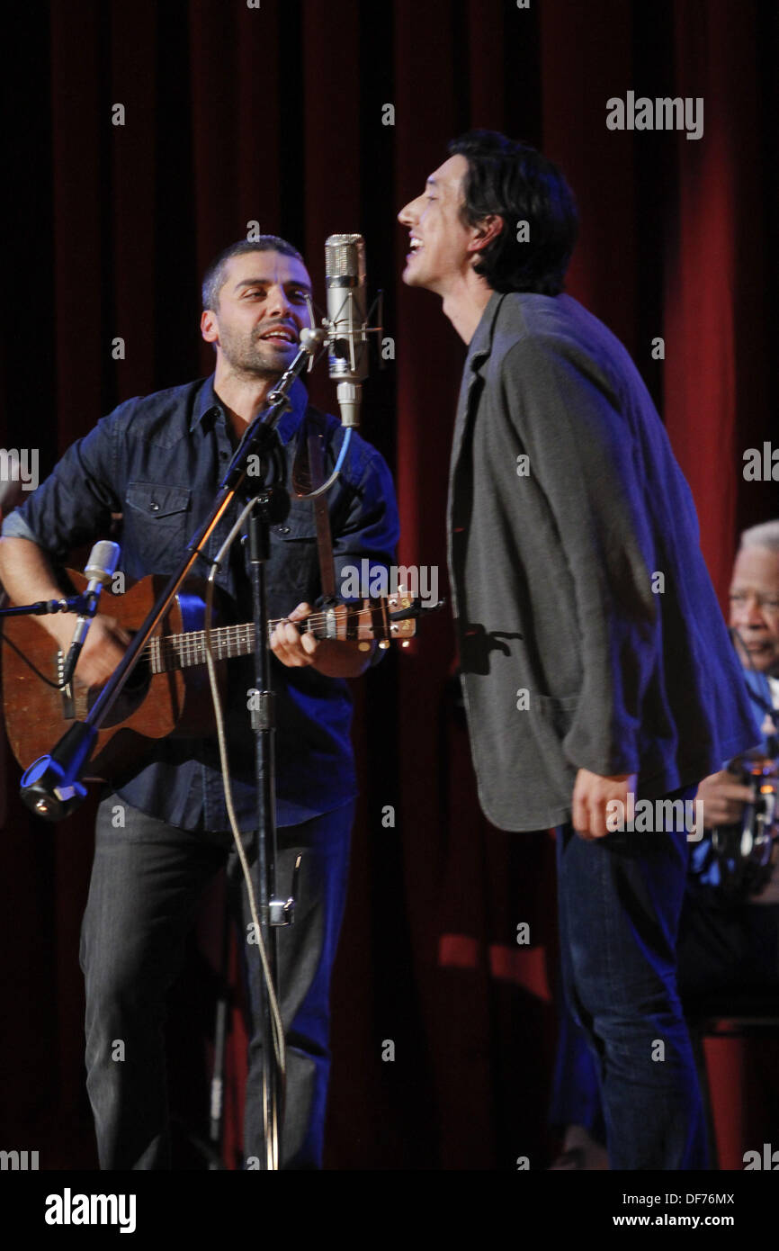 New York, New York, USA. 29th Sep, 2013. Oscar Isaac and Adam Driver ...