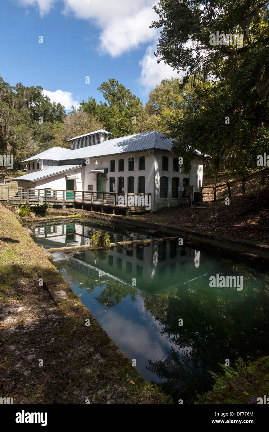 Artesian spring basin at the Boulware Springs Water Works, the original ...