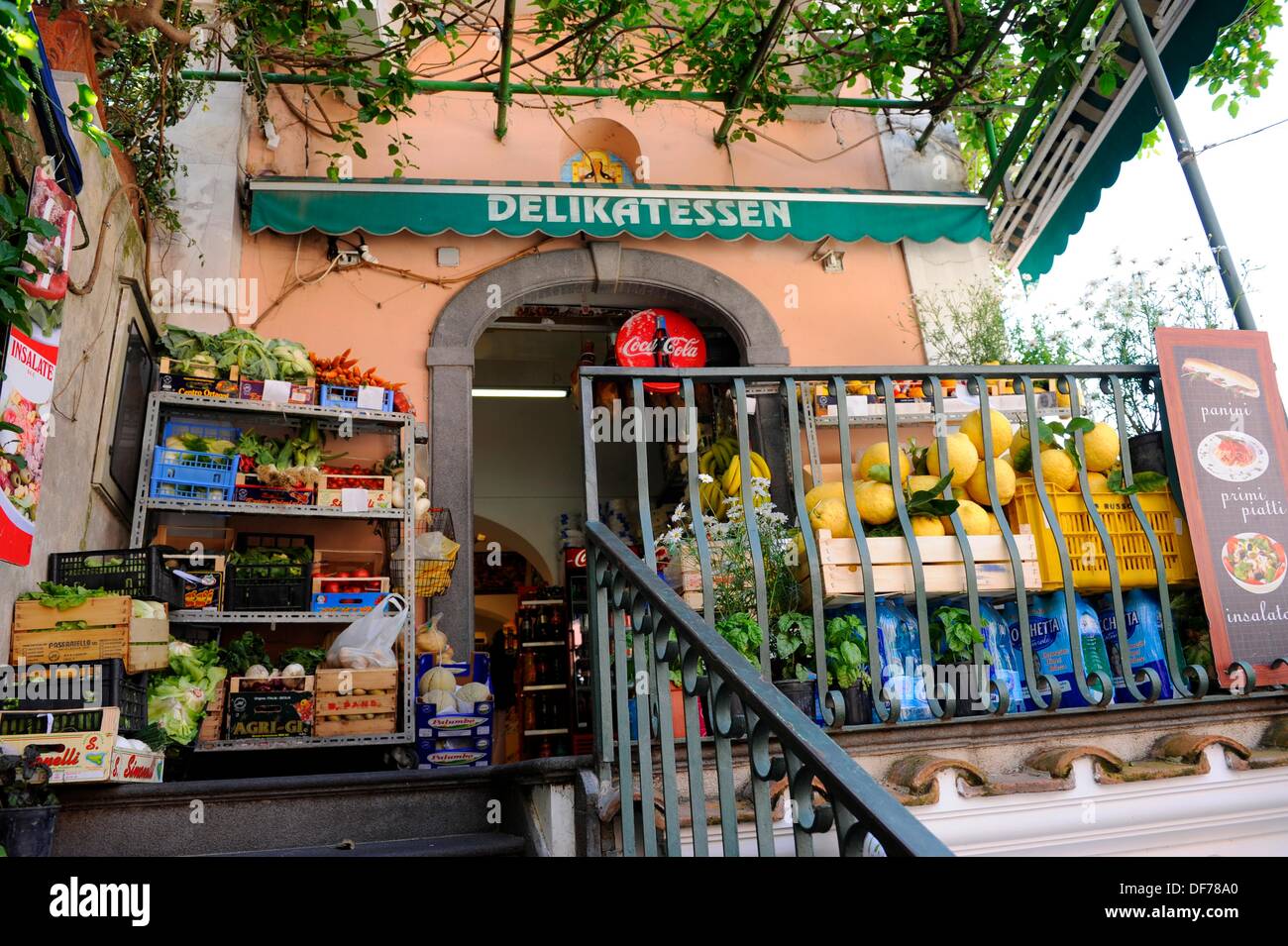 Shopping Streets Positano Italy Mediterranean Sea Europe Amalfi Coast ...