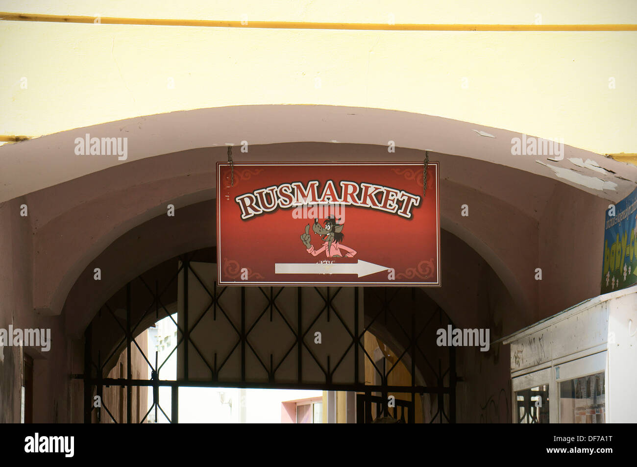 Rusmarket sign hi-res stock photography and images - Alamy