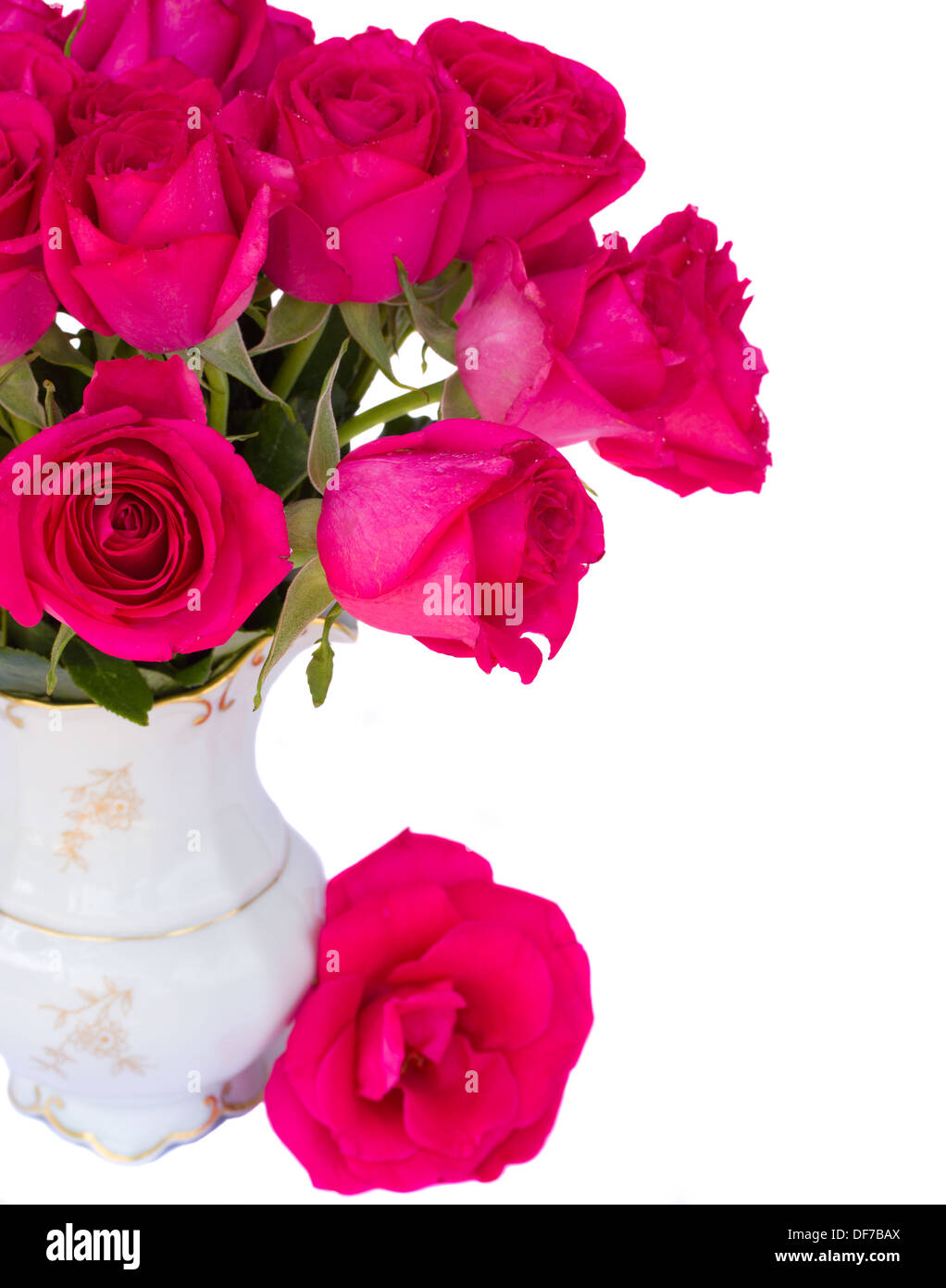 mauve roses posy close up Stock Photo - Alamy