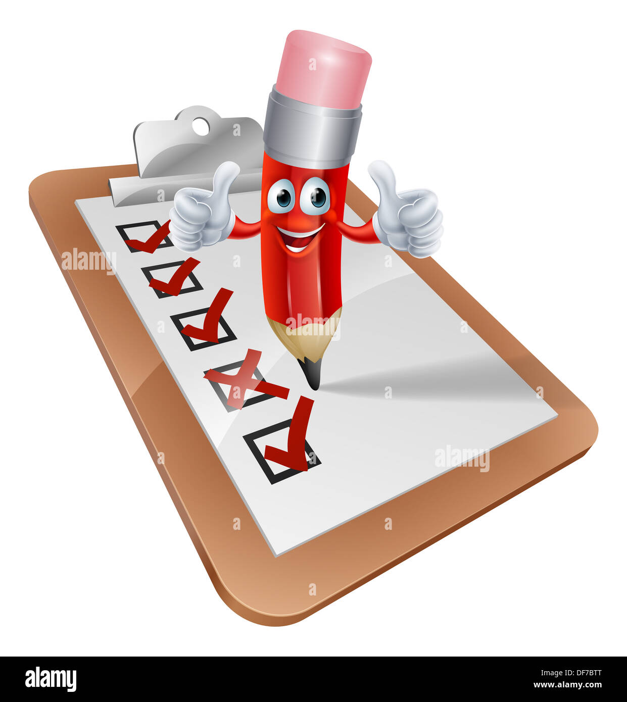 Pencil Writing Cartoon