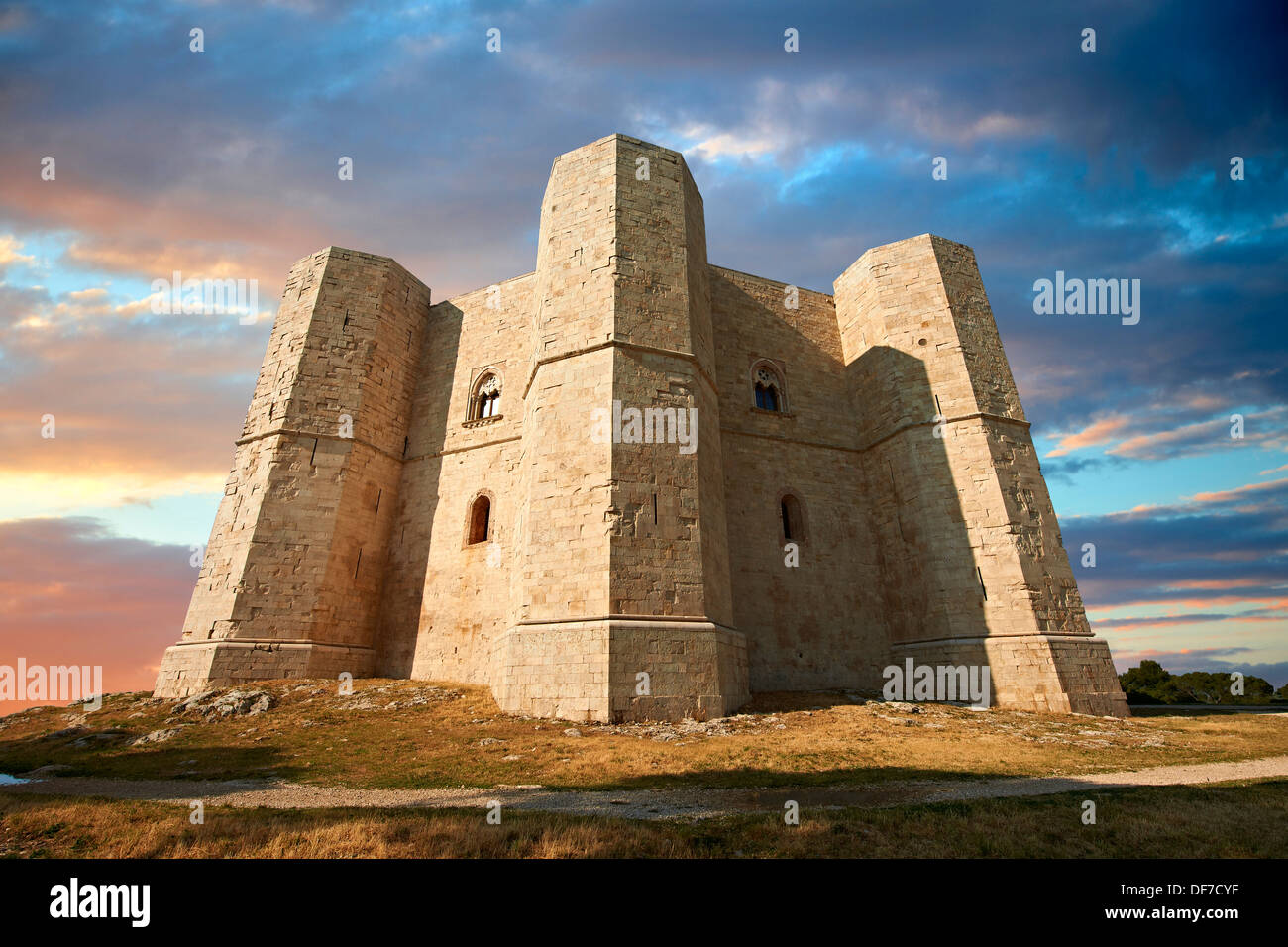 Castel del Monte, a medieval octagonal castle, Andria, Apulia, Italy ...