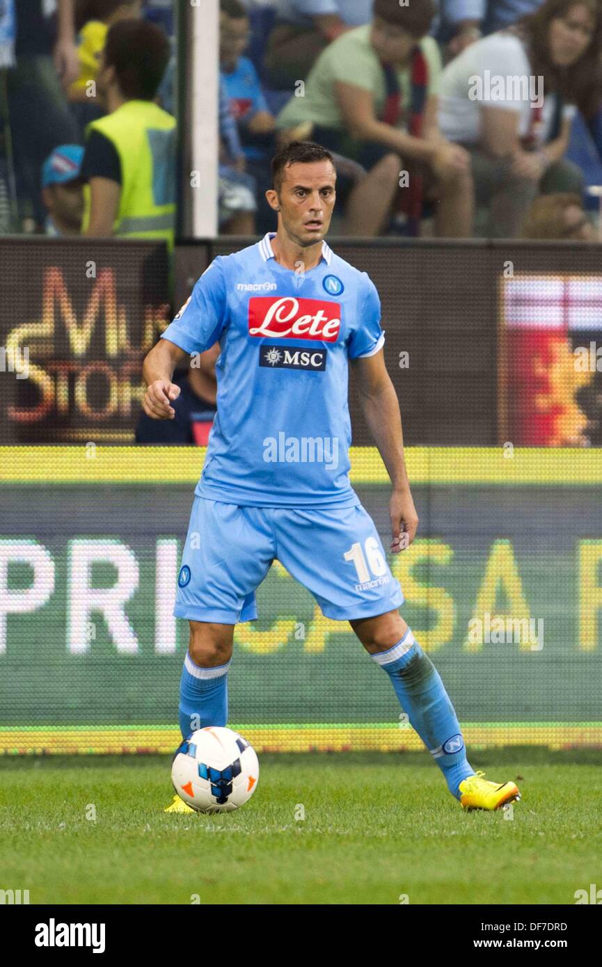 Genova, Italy. 28th Sep, 2013. Giandomenico Mesto (Napoli) Football ...